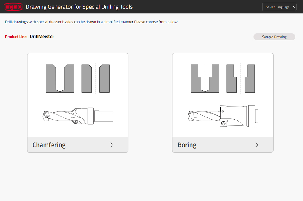 DrillMeister Drawing Generator for Special Tools