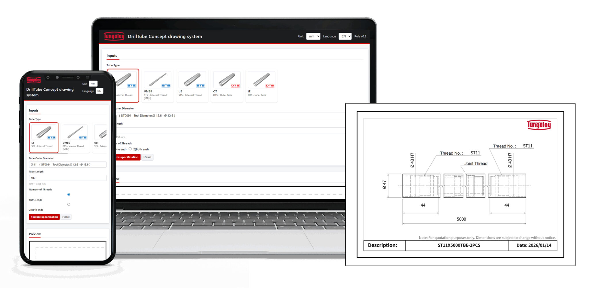Tungaloy Launches Drawing Generator for DRILL TUBE (Deep Hole Drilling ...