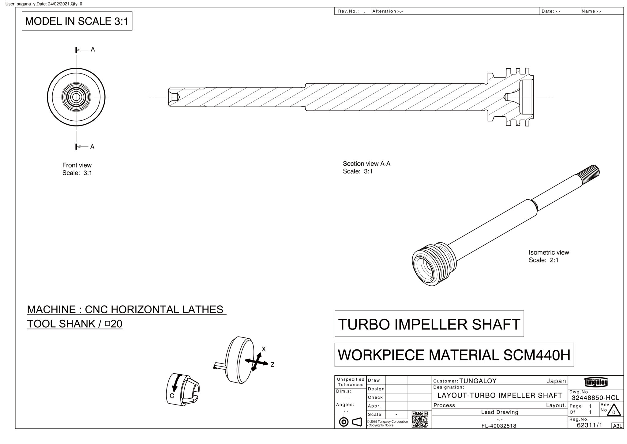 Automotive – Turbo Impeller Shaft - Industries - Tungaloy Corporation