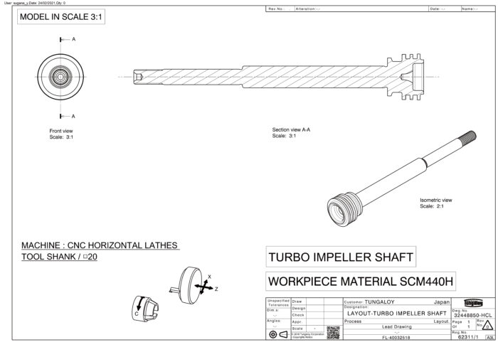 Automotive – Turbo Impeller Shaft - Industries - Tungaloy Corporation
