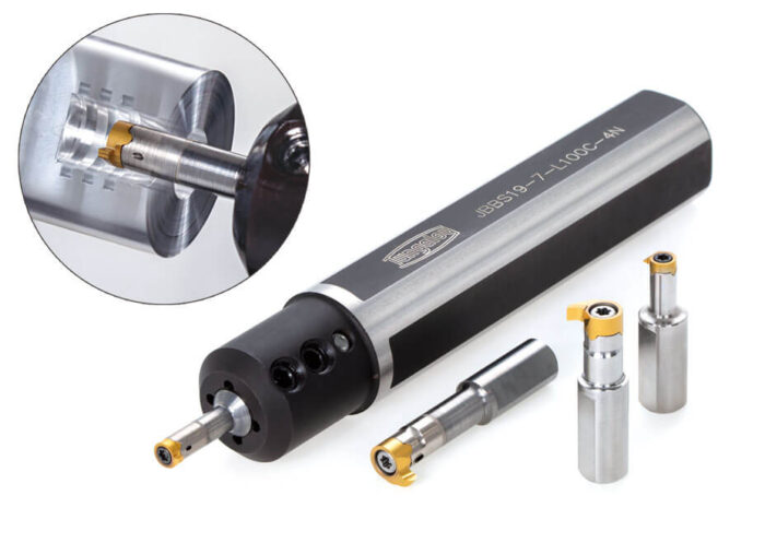 内径加工用工具『TinyInternalCut』登場！ 刃先交換式で最小加工径ø5mmの内径溝入れを実現 - 株式会社タンガロイ